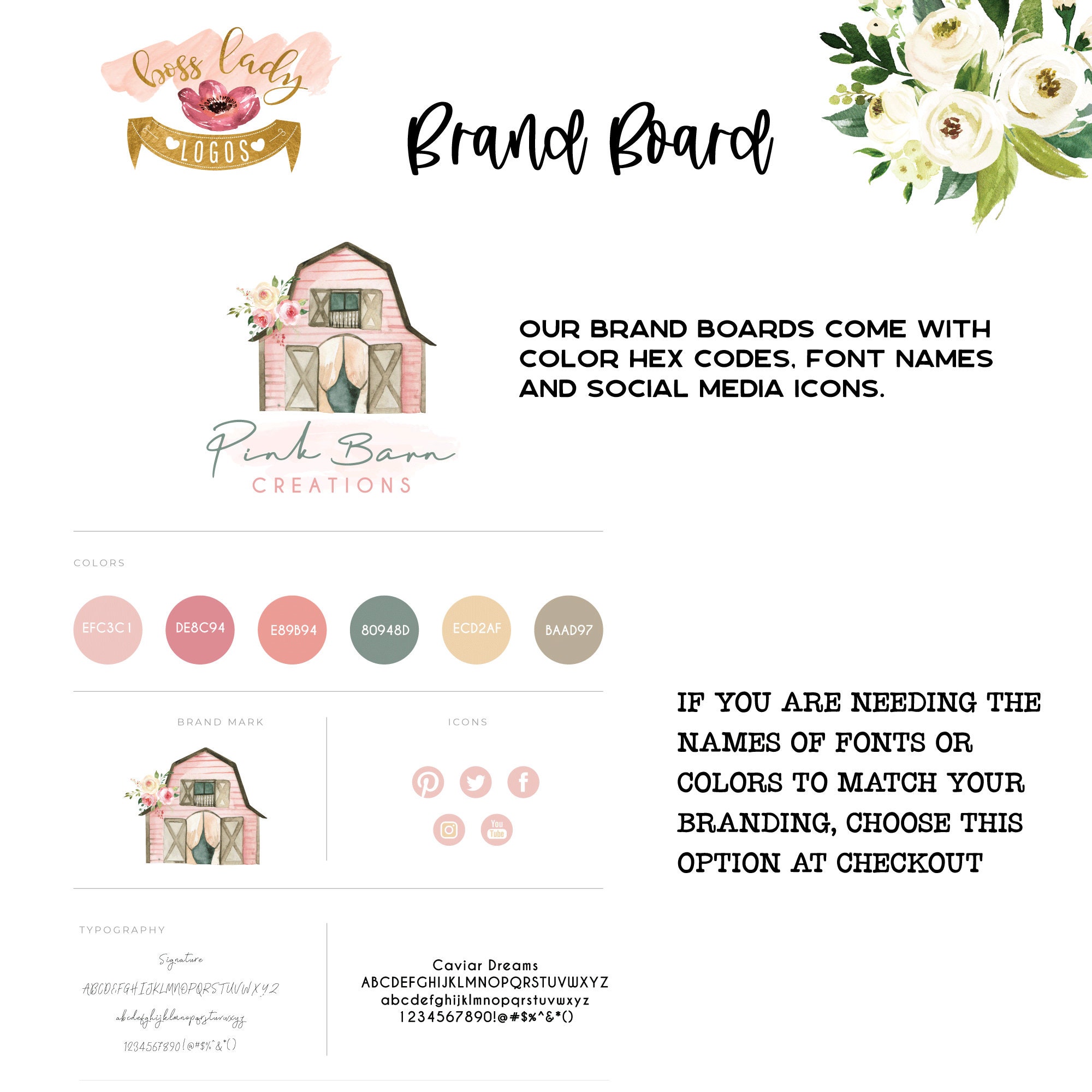 Paper Design & Templates Stationery Country logo Boho branding kit Boho ...
