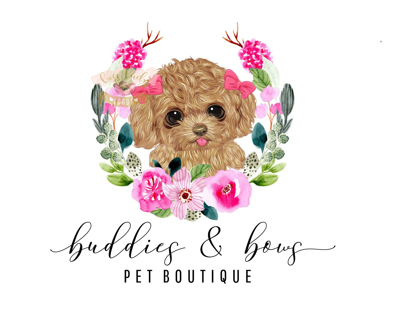 Poodle Logo Pet Boutique Logo Toy Poodle Pet Shop Logo Dog | Etsy