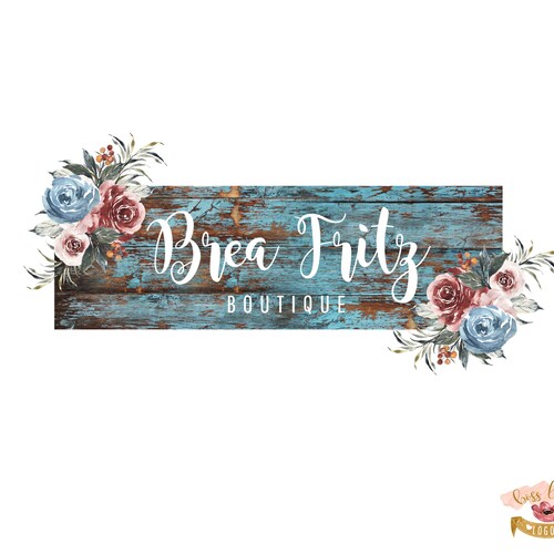 Craft Logo Rustic Wood Boutique Logo Design Watercolor - Etsy