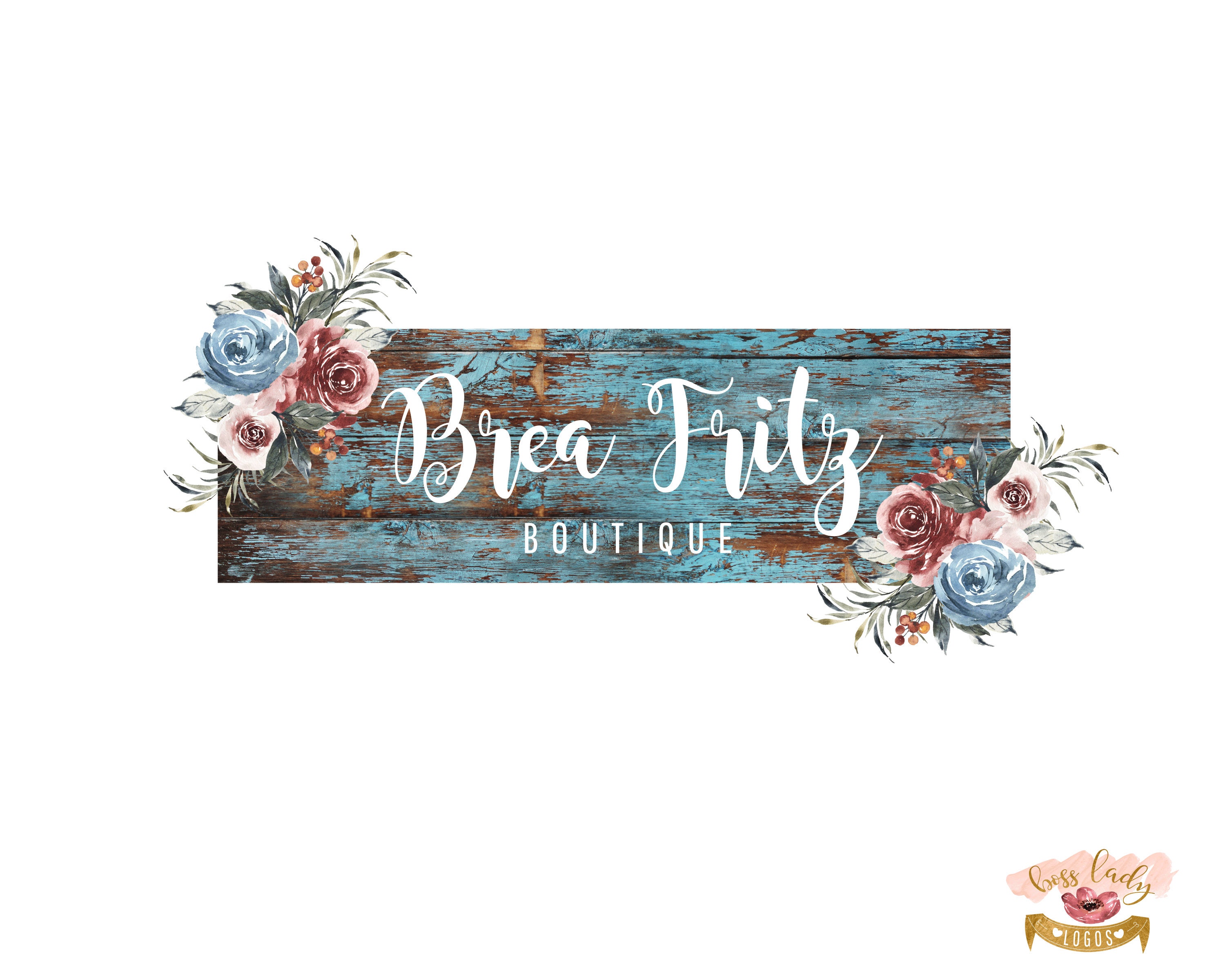 Vintage Wood Logo Barn Wood Logo Rustic Logo Design | Etsy