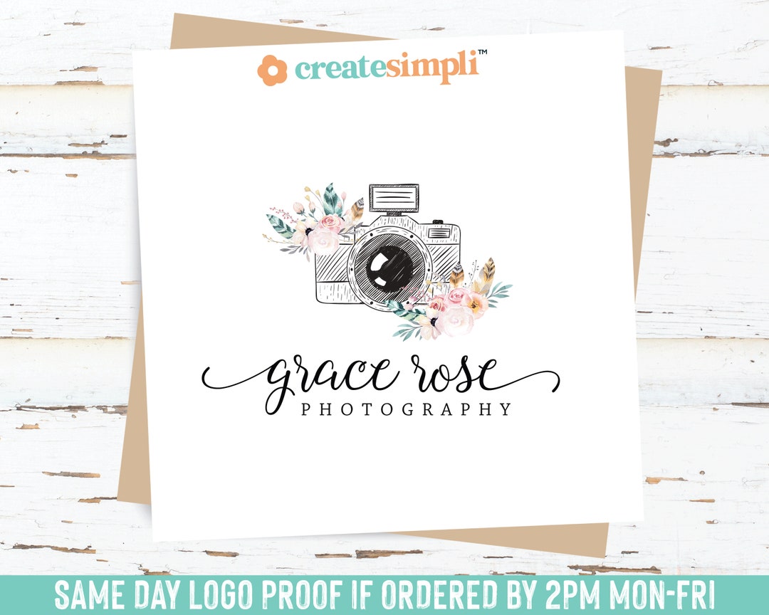 Photography Logo Camera Watermark Logos Photographer Logo - Etsy