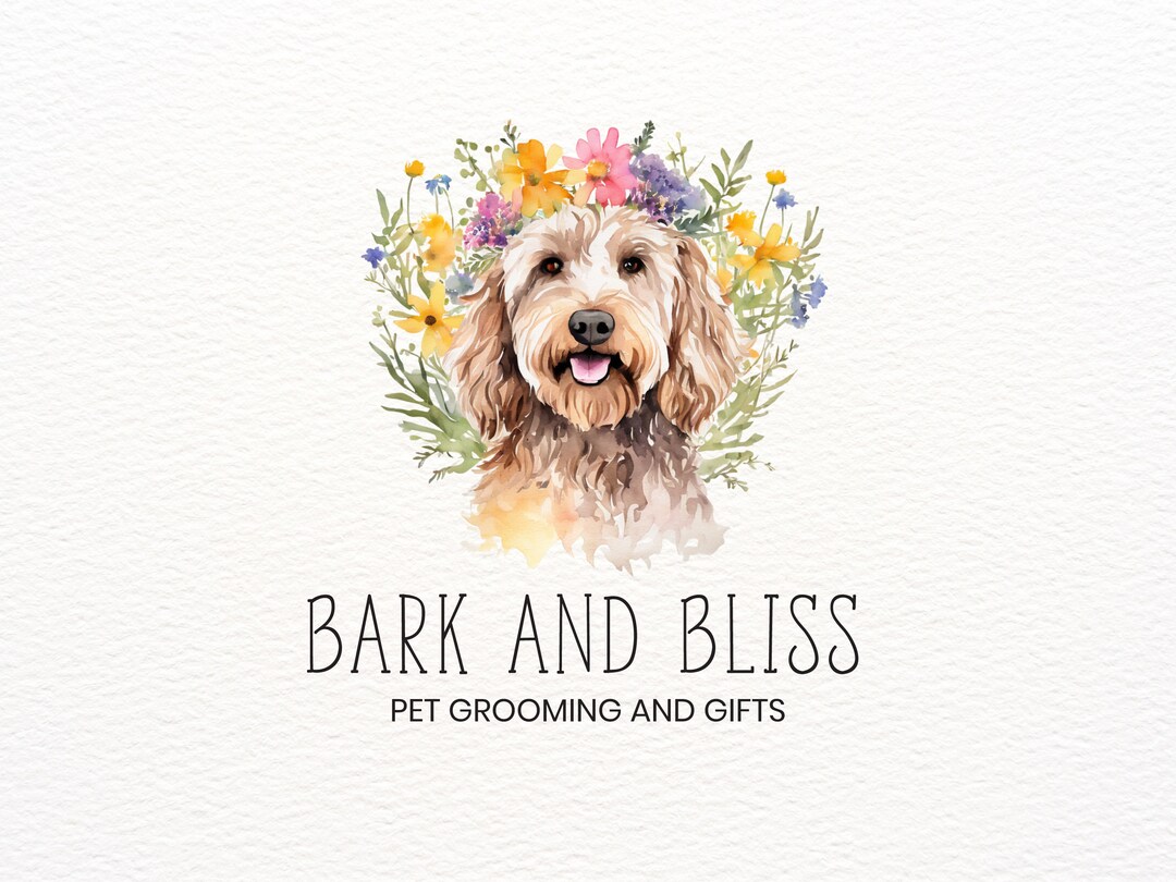 Dog Grooming Logo, Labradoodle Logo, Pet Sitting Logo, Goldendoodle ...