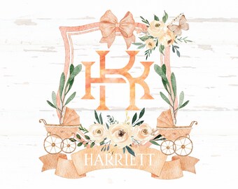 Baby Crest Wall Art - Etsy