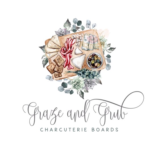Charcuterie Board Logo Cheese Board Logo Custom Logo Design | Etsy