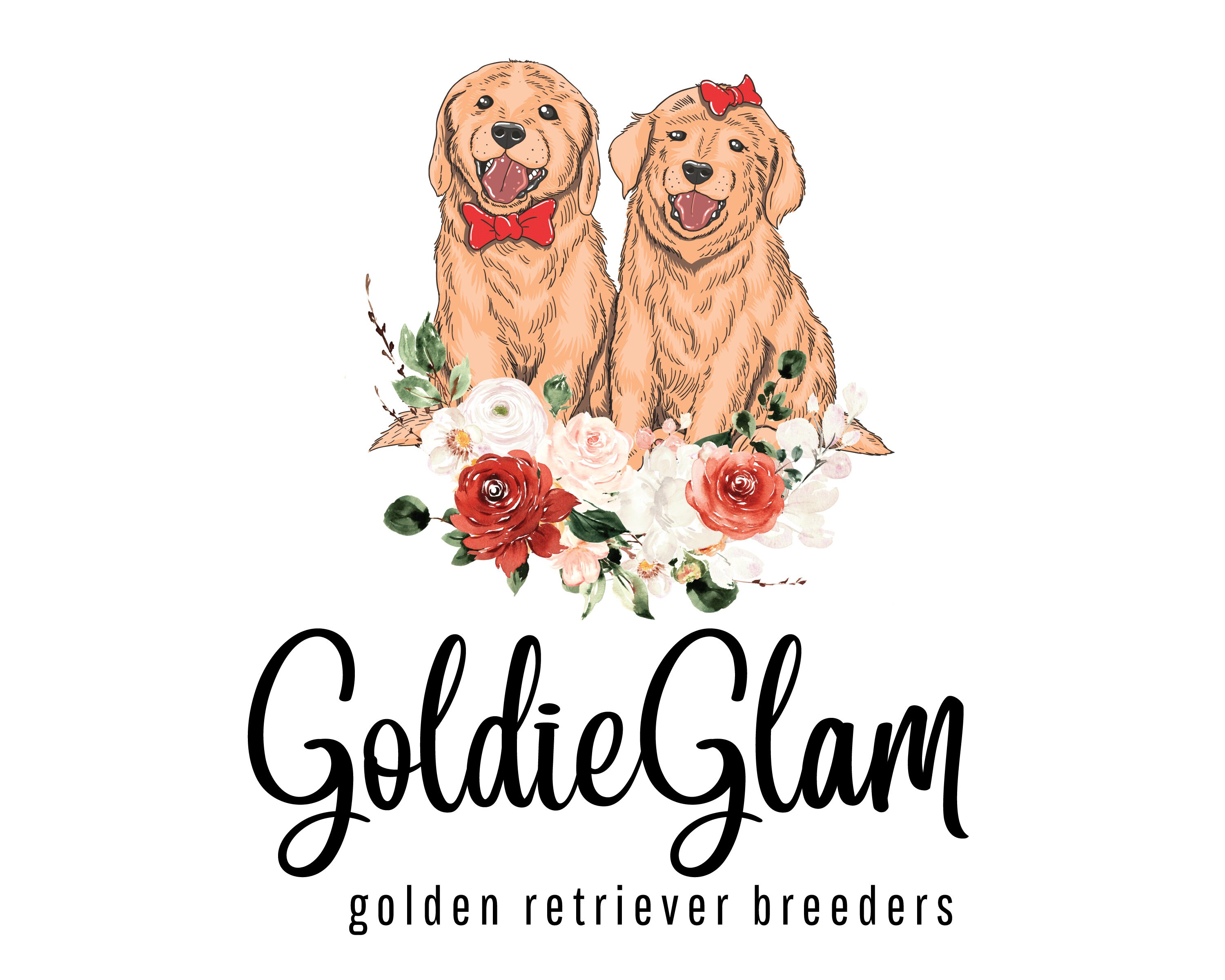 Golden Retrievers Logo Design Dog Logo Pet Sitting Logo | Etsy