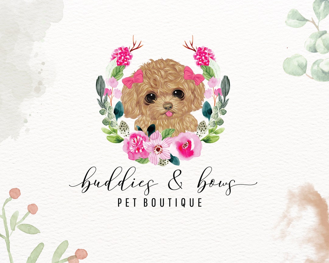 Poodle Logo Pet Boutique Logo Toy Poodle Pet Shop Logo Dog - Etsy