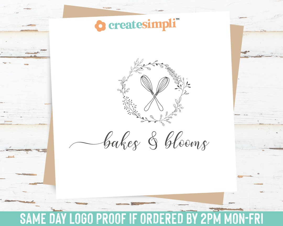 Minimalist Bakery Logo Simple Baking Logo Design Branding - Etsy