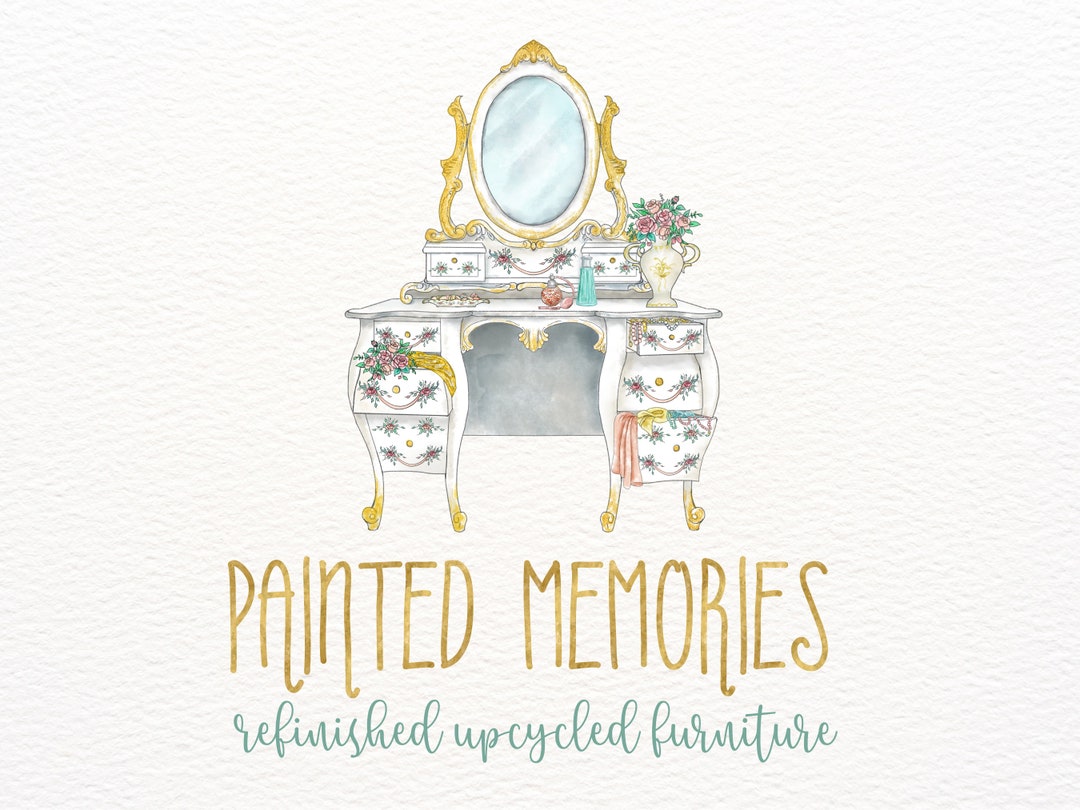 Furniture Refinishing Logo, Vintage Furniture Painting Logo, Dresser ...