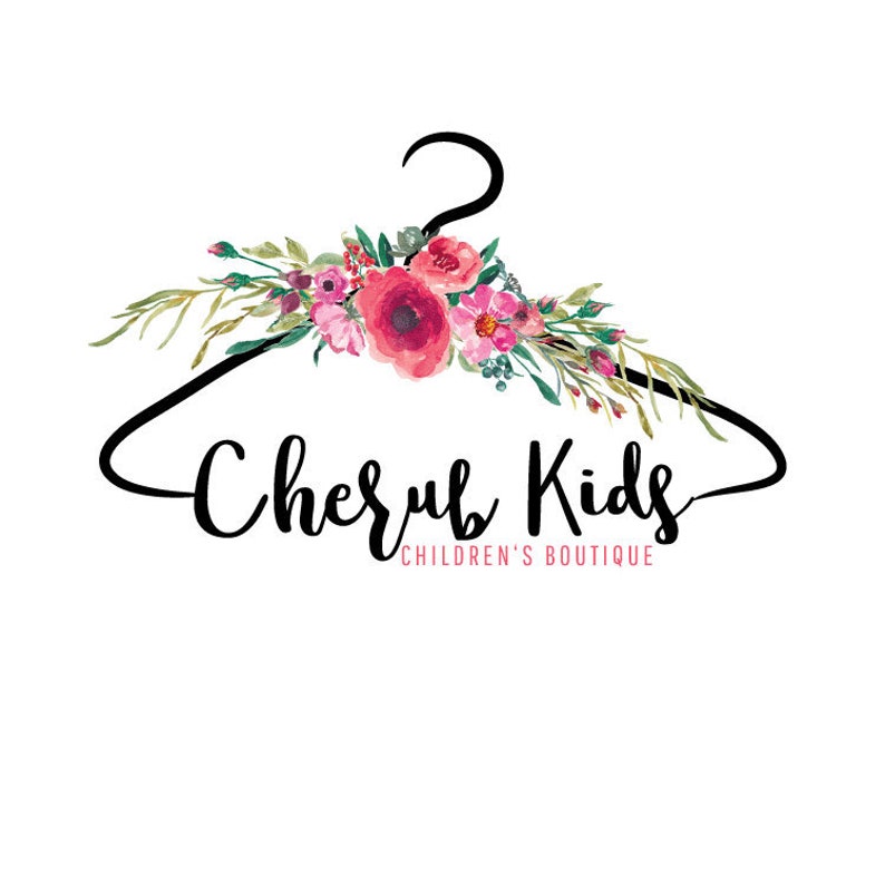 Hanger Logo Design Premade Watercolor Floral Clothes Hanger Etsy hanger-logo-design-premade-watercolor-floral-clothes-hanger-etsy