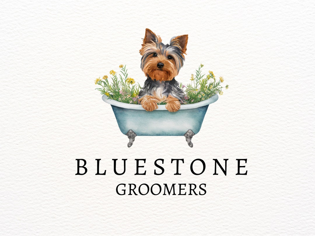Custom Dog Logo, Yorkie Dog, Yorkshire Terrier, Silky Terrier, Vintage ...