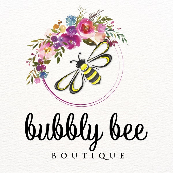 Flower Bee Logo - Etsy