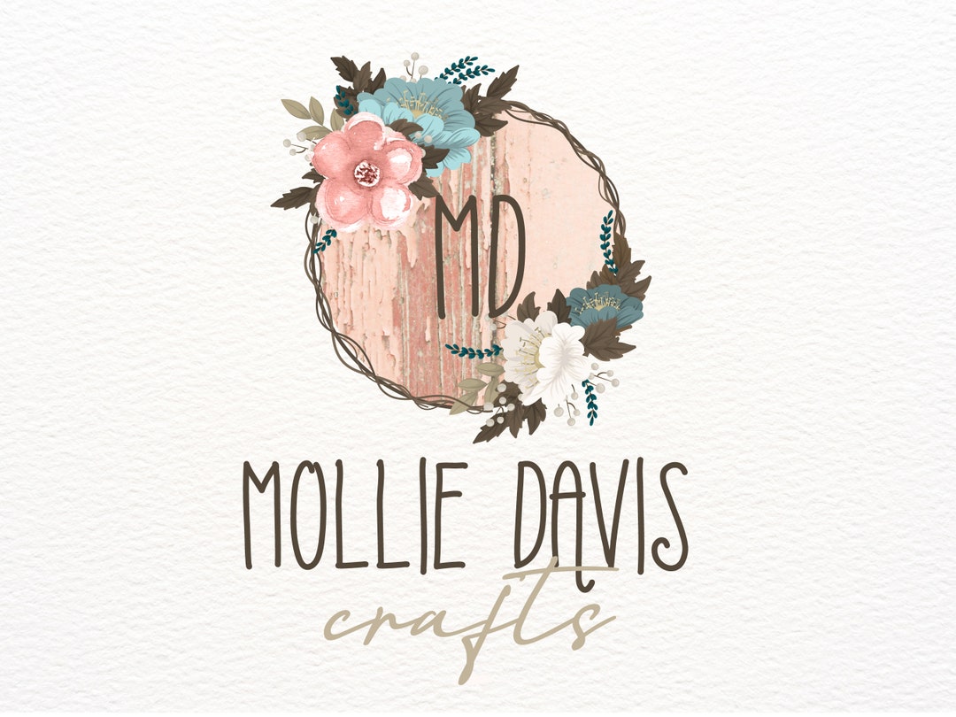 Wood Rustic Logo, Stamp Logo, Craft Logo Design, Crafter Logo, Crafting ...