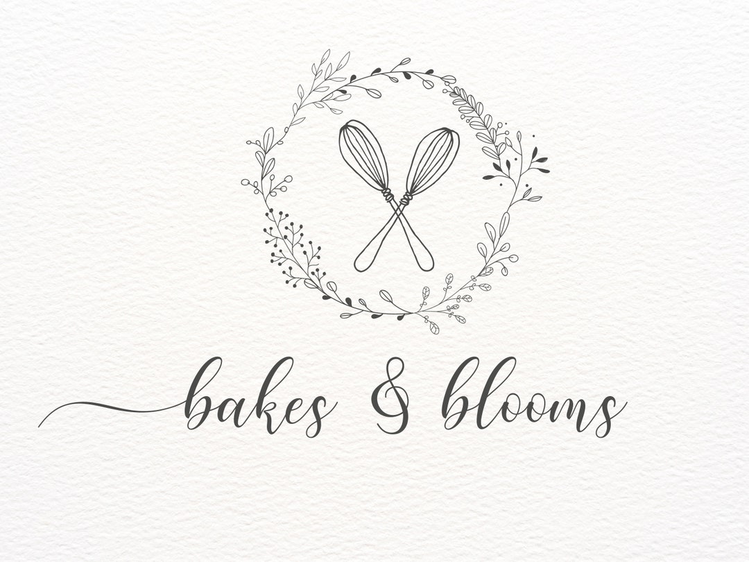 Minimalist Bakery Logo Simple Baking Logo Design Branding Package, Hand ...