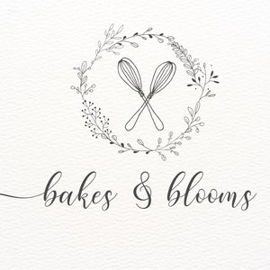 Minimalist Bakery Logo Simple Baking Logo Design Branding Package, Hand ...