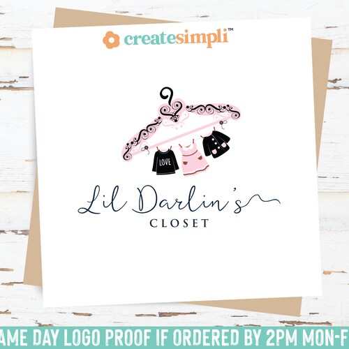 Children's Logo Kids Clothes Logo Design Baby Clothing - Etsy