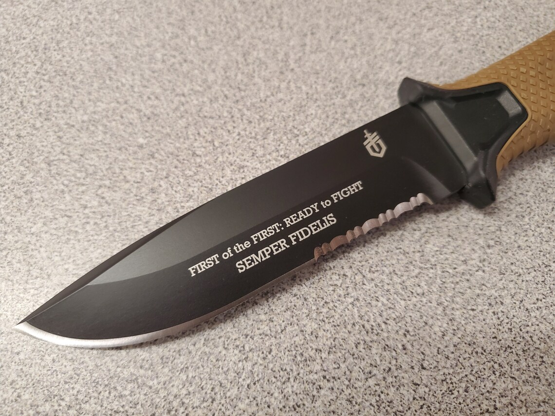 Gerber Strongarm Fixed Blade Military Knife Custom Laser | Etsy