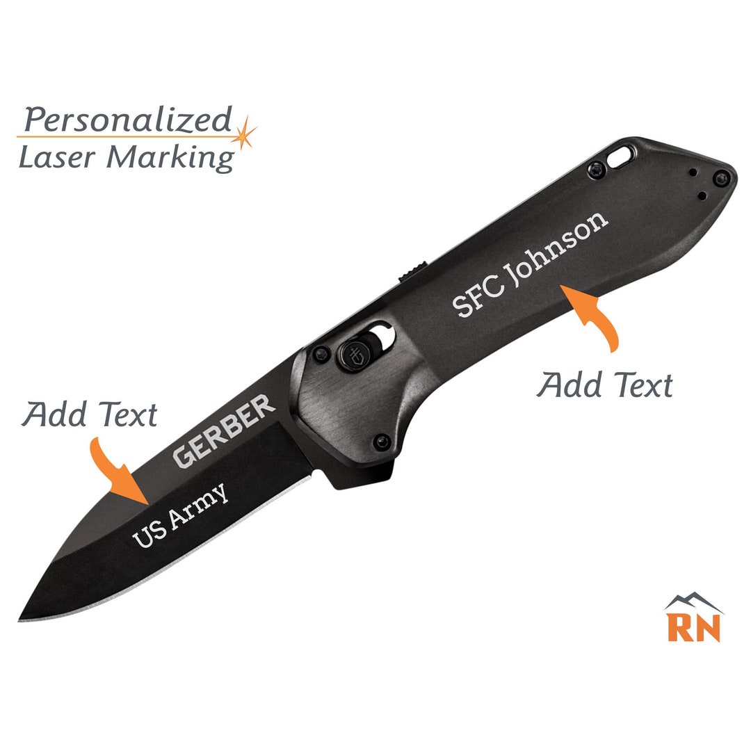 Gerber Compact Highbrow Pocket Knife, Custom Laser Engraved - Makes the ...