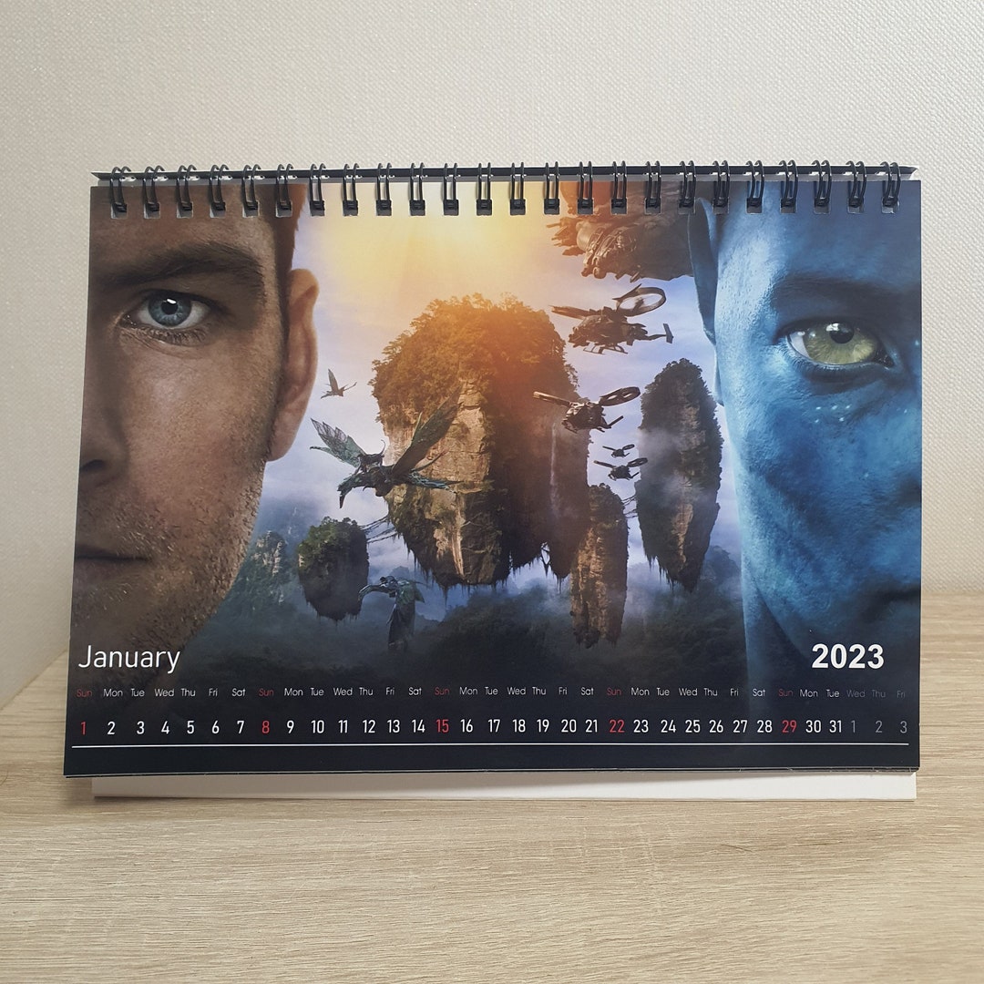 Avatar 2 Desk Calendar 2023 Size A5 Cover Plus 12 Pages - Etsy