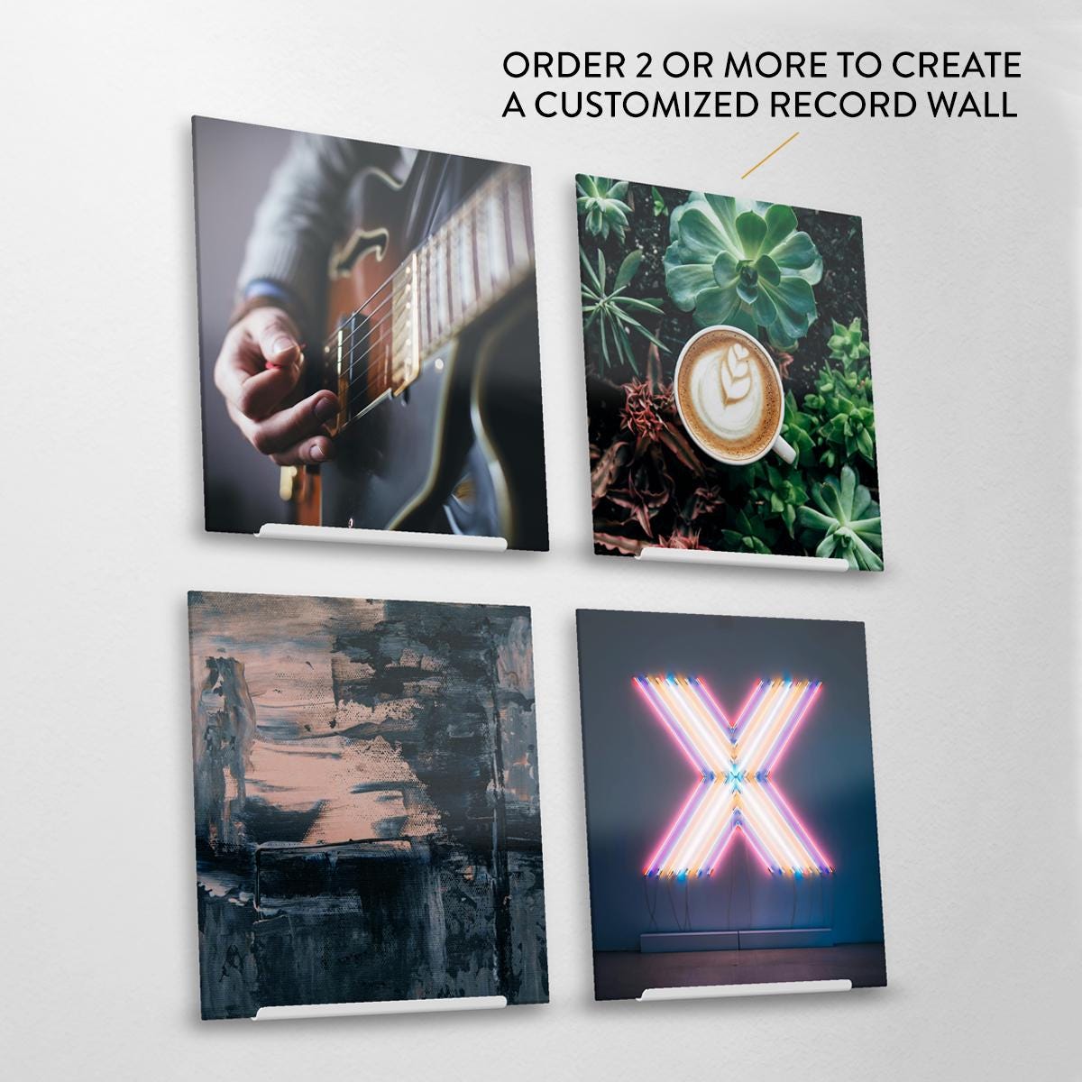 Modern Floating Record Shelf Minimal Vinyl Wall Display Contemporary ...