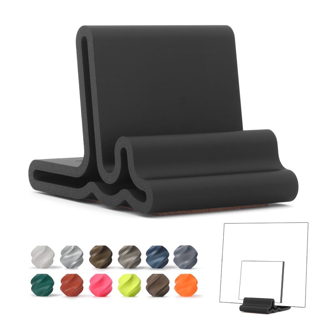 Modern Vinyl Record Stand – Album & CD Display With Cork Base - 3D ...
