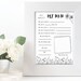 All About My Nan Printable Quiz - Colour in Flowers Design - Etsy