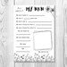 All About My Nan Printable Quiz - Colour in Flowers Design - Etsy
