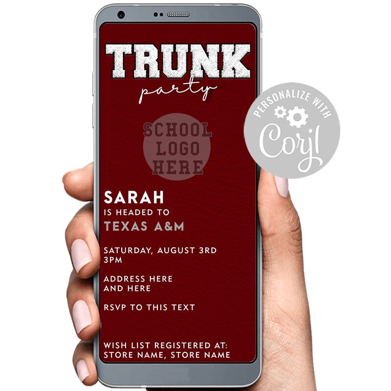 Trunk Party Invitation - Etsy