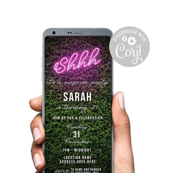 Neon Shhh Sign - Etsy