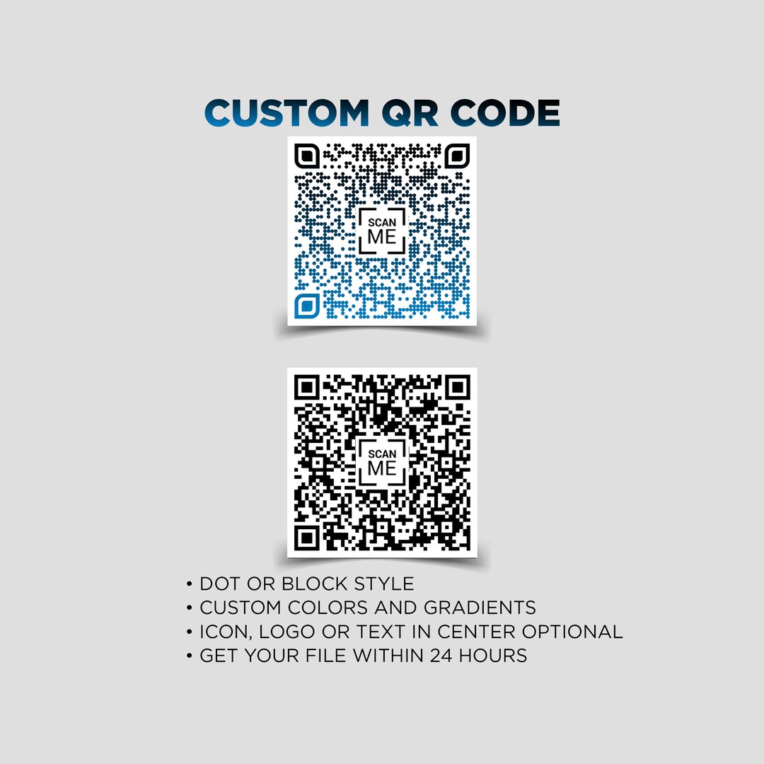 Custom QR Code Digital Product | Image Saved to Camera Roll to Scan ...