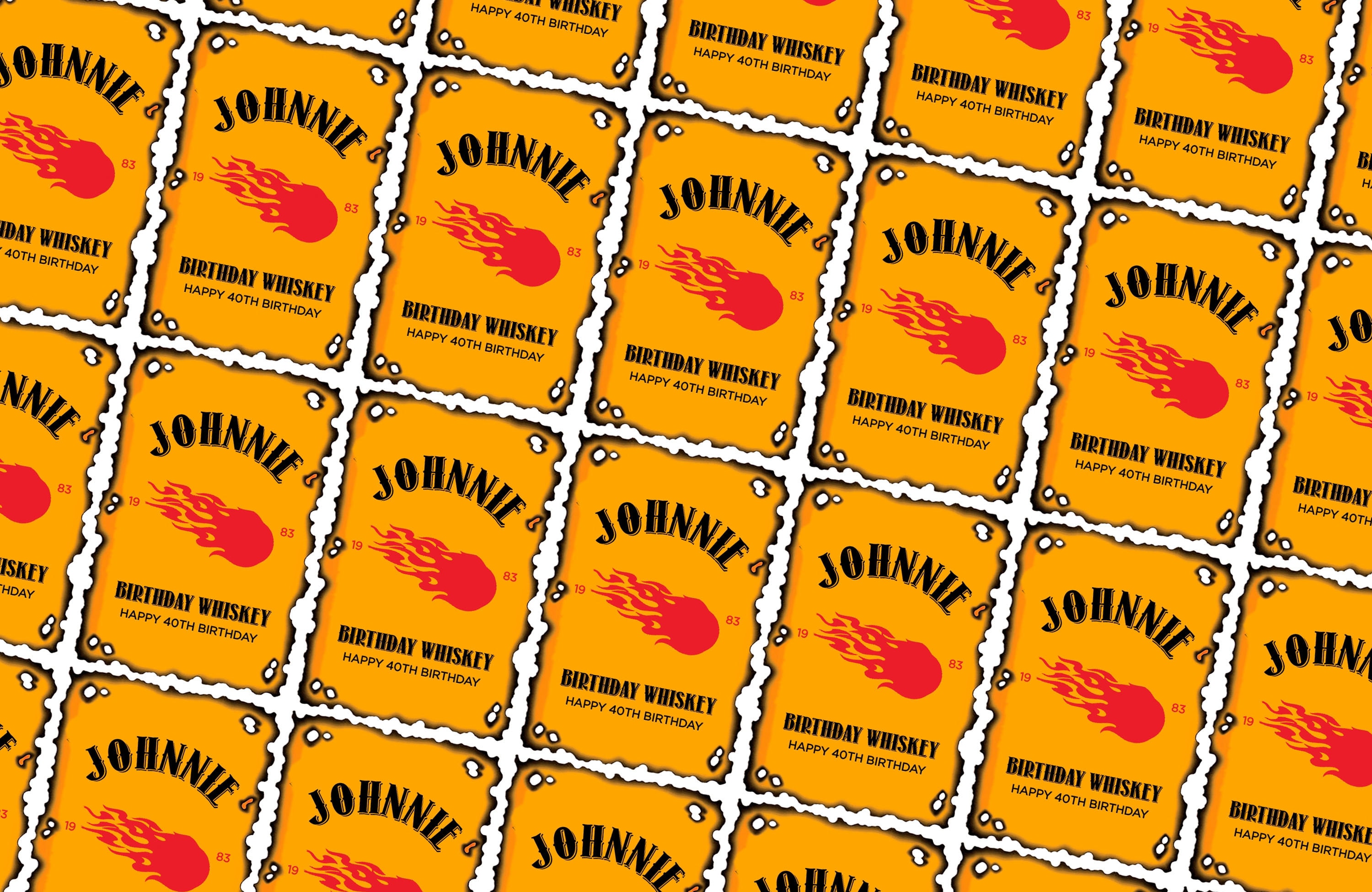 Fireball Bottle Label