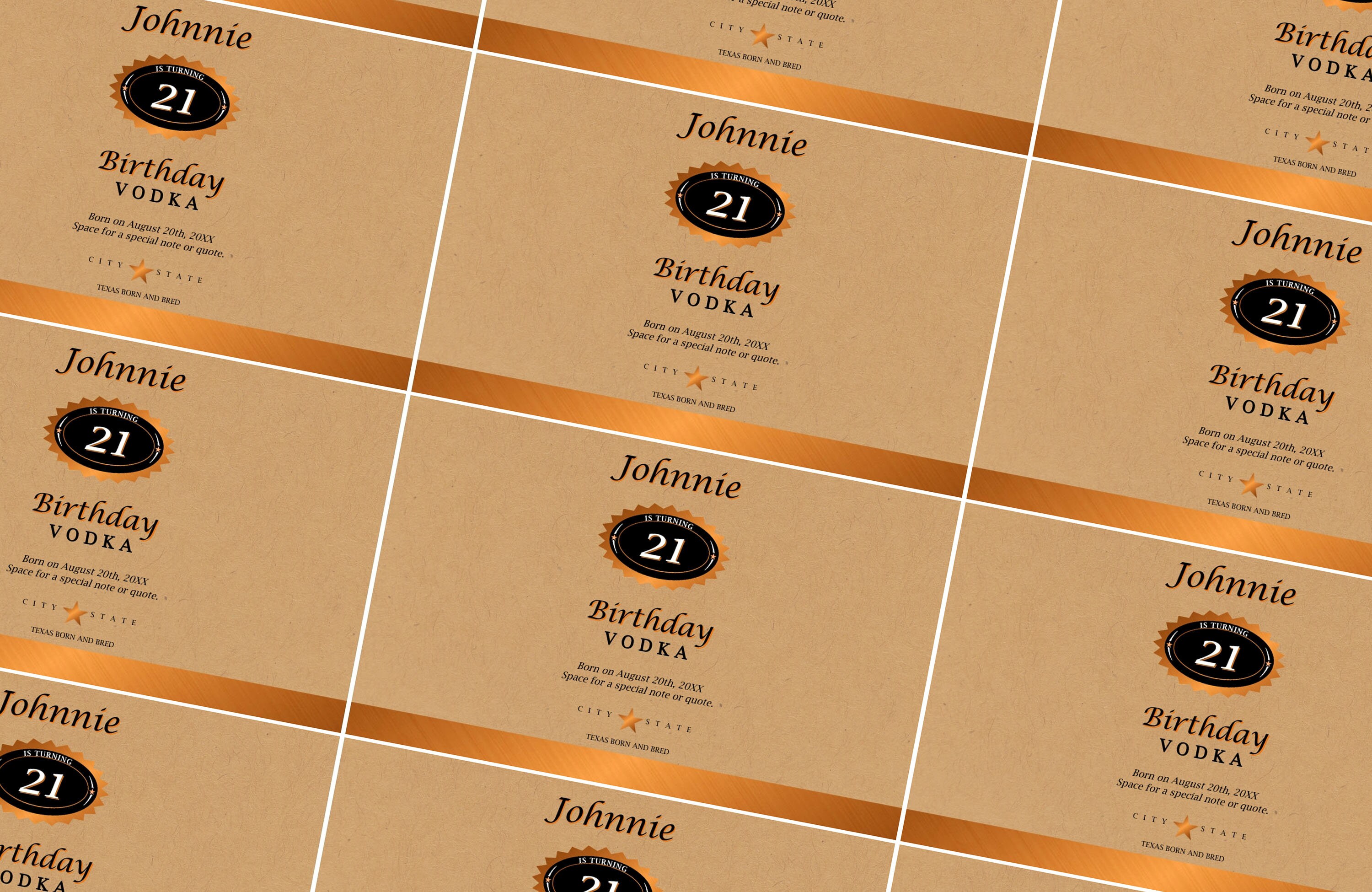 Tito's Mini Vodka Inspired Personalized Labels Edit Download & Print at ...