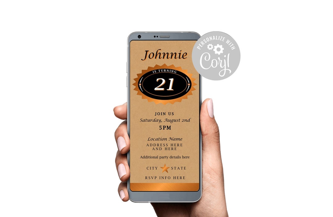 Tito's Inspired Digital Text SMS Invitation Booze Birthday Invite Vodka ...