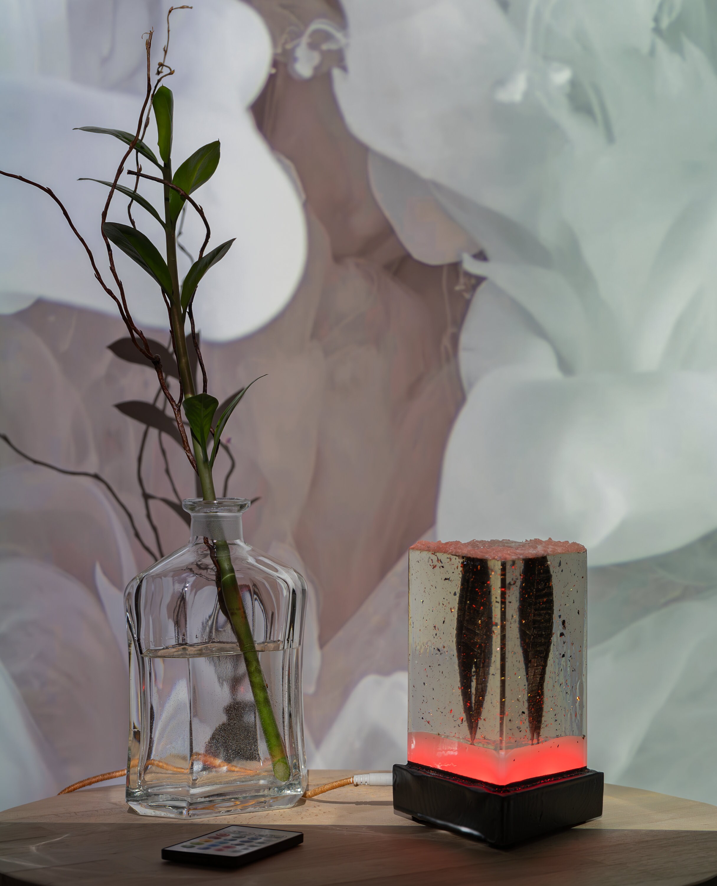 Monolith Table Lamp Epoxy Resin Wood Bedside Lamp Resin Lamp - Etsy