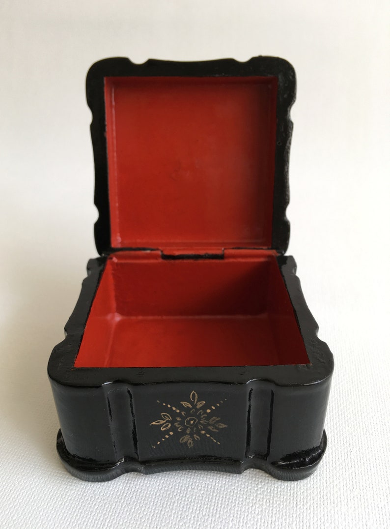 Palekh Lacquer Box Hand-painted With Tempera Miniature - Etsy