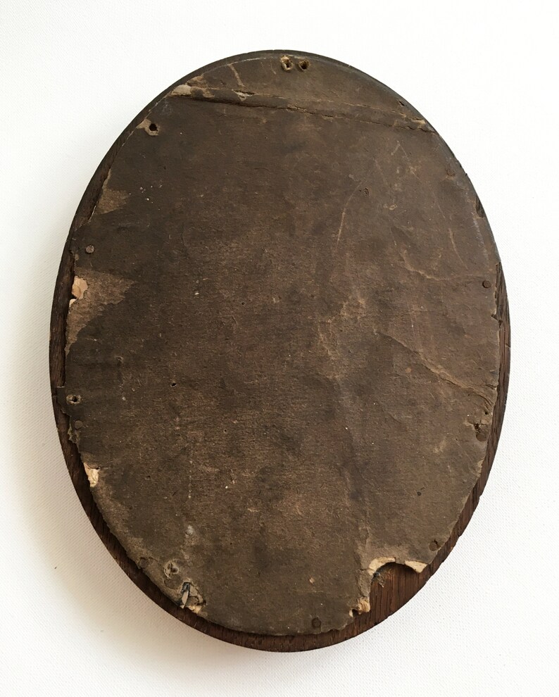 Victorian Oak Oval Picture Frame Photo Frame Solid Oak Concave - Etsy