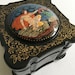 Palekh Lacquer Box Hand-painted With Tempera Miniature Painting Scene ...