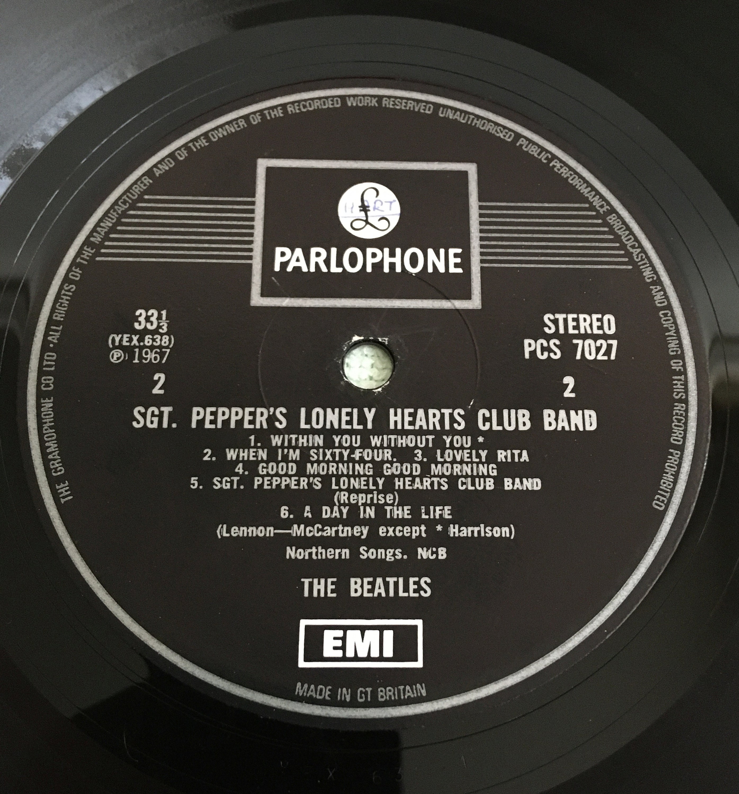 The Beatles Sgt. Peppers Lonely Hearts Club Band Album Stereo LP Cover ...