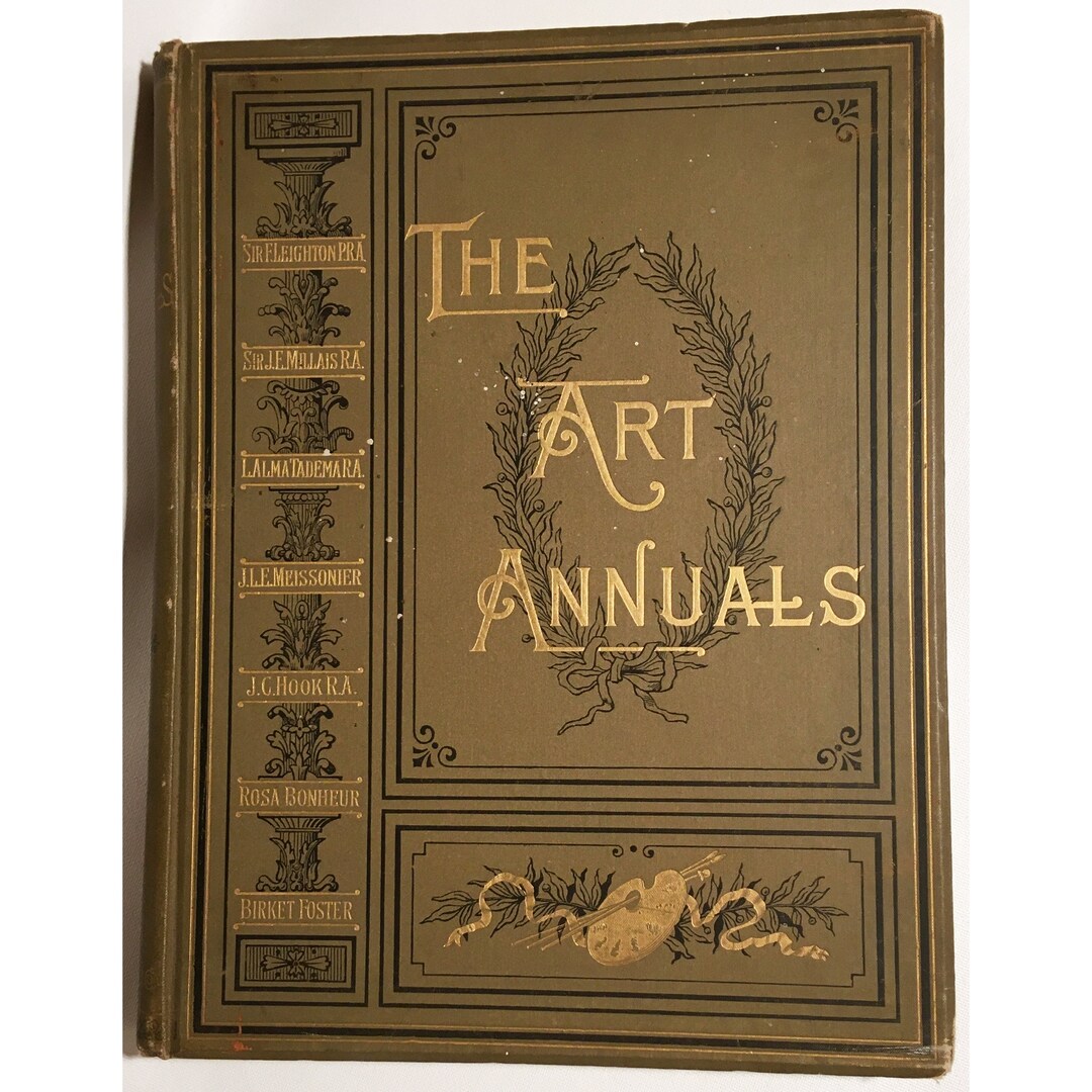 Seven Art Annuals for 1884-1890 in One Volume Hardcover J.S. Virtue and ...