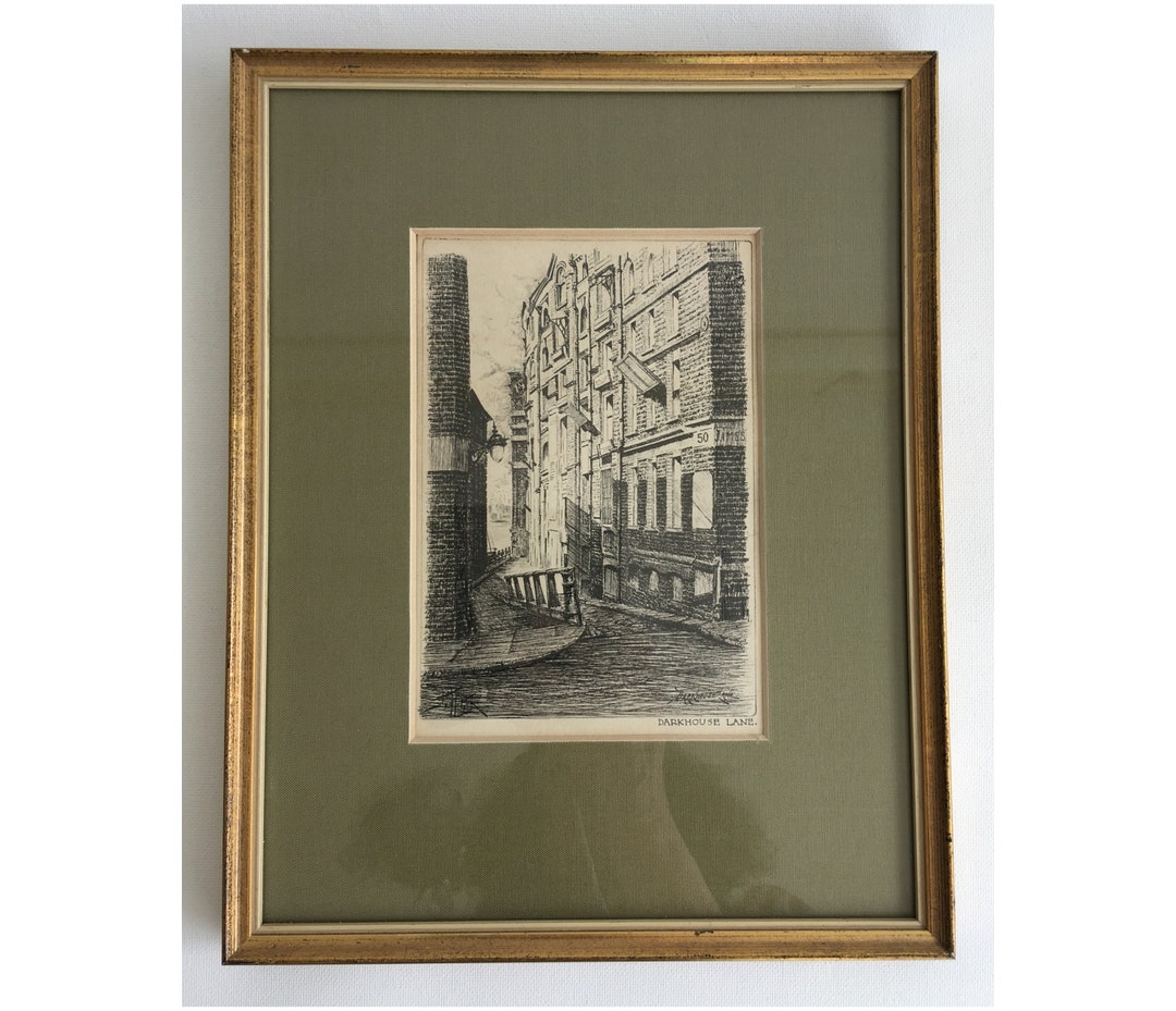 Alan Stapleton Original Lithograph Darkhouse Lane Little Somers Key ...