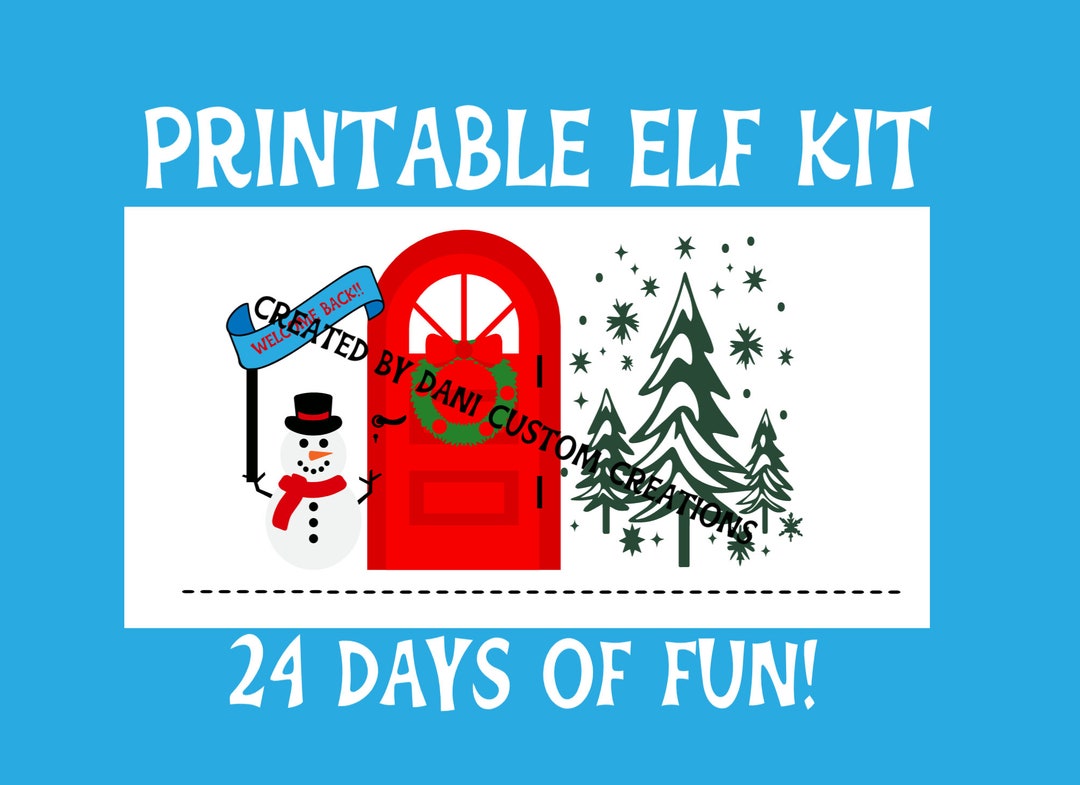 Printable Elf Kit 24 Days - Etsy
