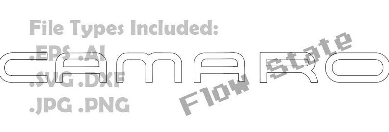 1982-1992 3rd Gen Camaro Logo .svg .eps .ai .dxf . Jpg . Png - Etsy