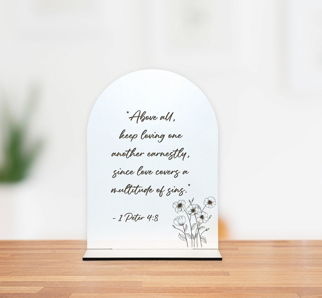 Scripture Art Bible Verse Display Sign for Faith and Love - Etsy