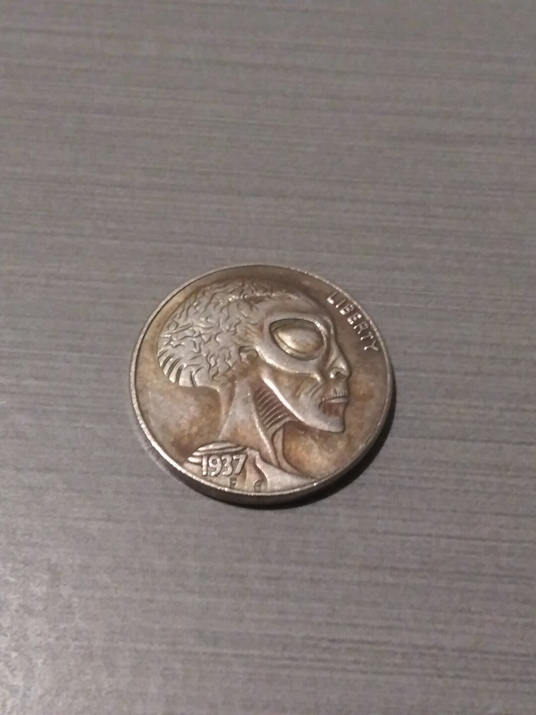 The Alien Hobo Nickel Coin - Etsy