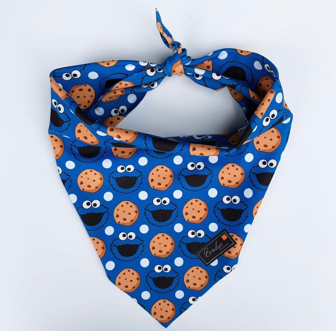 Blue Cookie Monster Bandana - Etsy