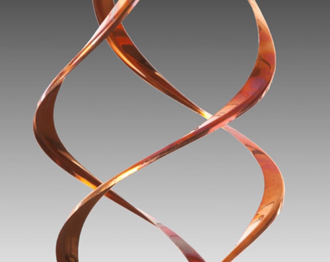 Infinity Copper Sculpture, Wind Spinner, Garden Art - Etsy