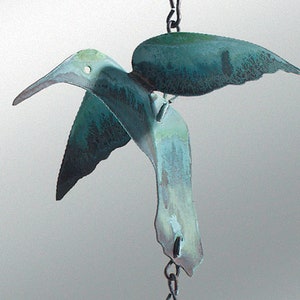 Harmony Hollow Hummingbird 3D Motif Bronze Wind Garden Bell - Etsy