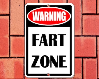 Fart zone sign | Etsy