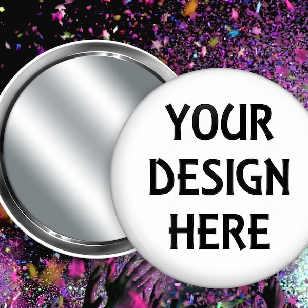Metal Mirror Buttons - Etsy