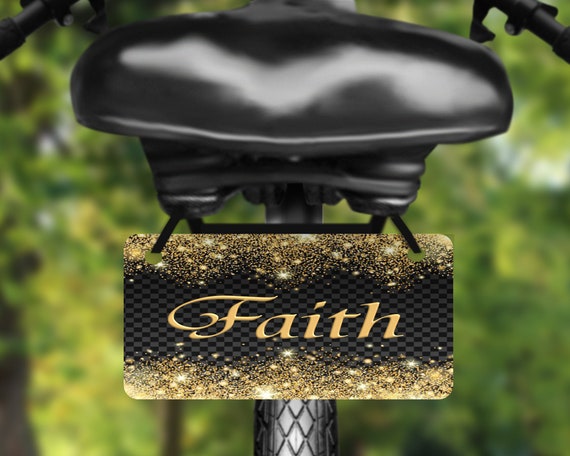 Bling Sparkle Design Aluminum Bicycle Tag Bike License Plate | Etsy