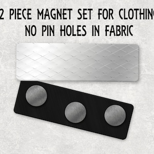 Custom Button Magnet - for Clothing, Wearable, No Hole Needed - 2.25 ...